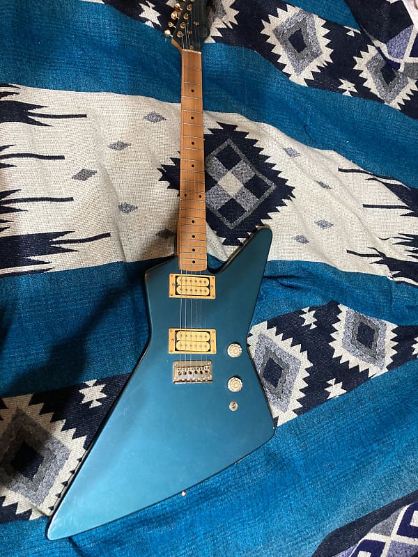 Vintage 1984 Hondo by Samick H780 Deluxe 1984 - Blue Metallic | Reverb