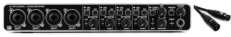 Behringer U-Phoria UMC404HD USB Audio Interface Bundle with | Reverb