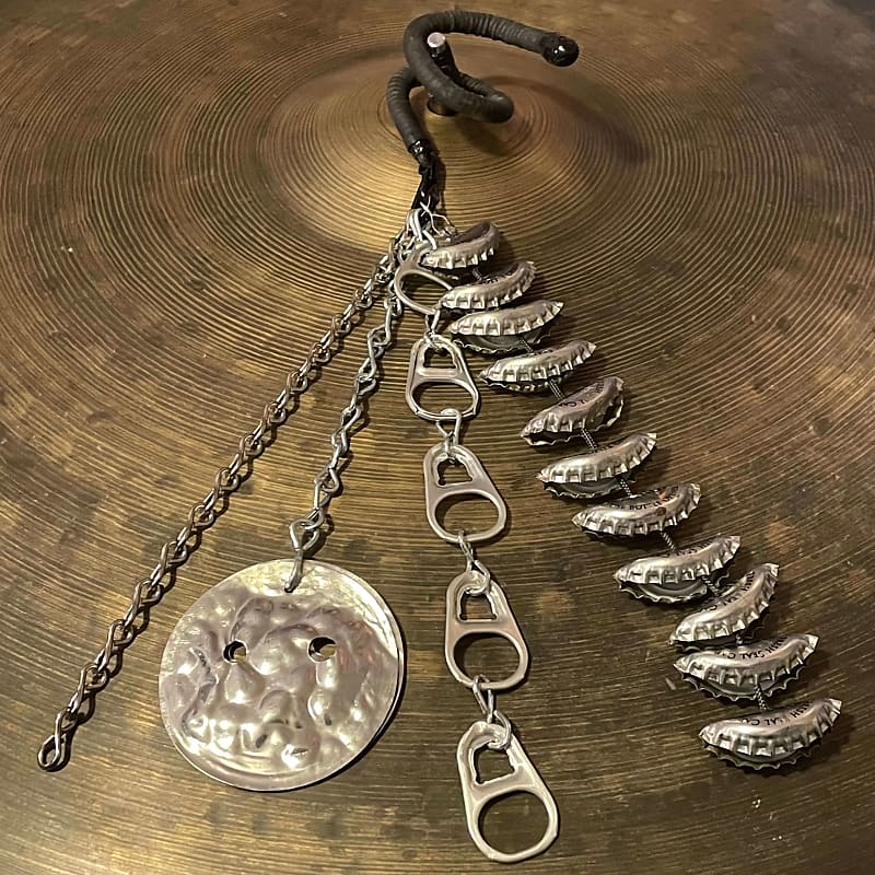 Upcycled Percussion - "Rattle Snake" Adjustable Cymbal Sizzle | Reverb