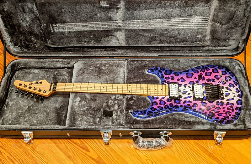 Kramer 2015 Pacer Satchel SIGNED Purple Leopard MIK Steel | Reverb