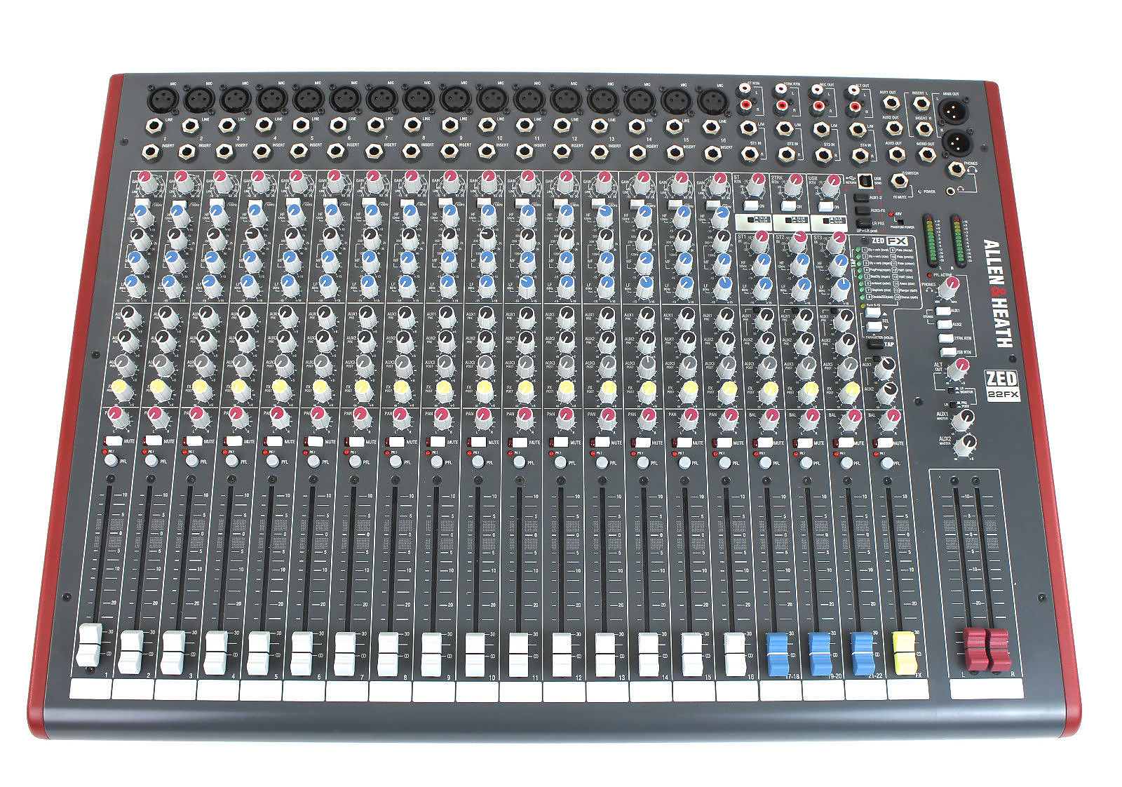 Allen & Heath ZED-22FX 22-Channel Mixer w/ Effects | Reverb
