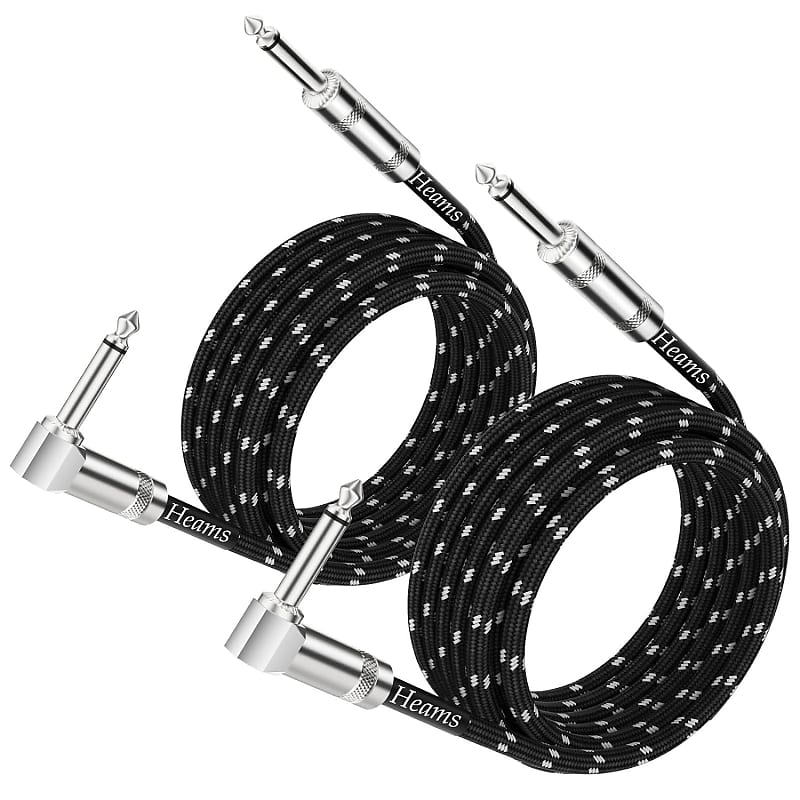 2 Pack Premium 10 Ft Guitar Cable, 1/4 Inch Instrument Cable- | Reverb
