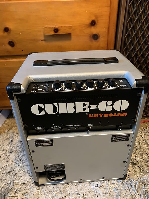 Roland Cube 60 Keyboard Amplifier 1980’s - Silver | Reverb