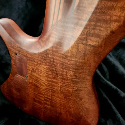 SJ Custom Guitars 5 String Bass, Bartolini, Hipshot, Spalted | Reverb