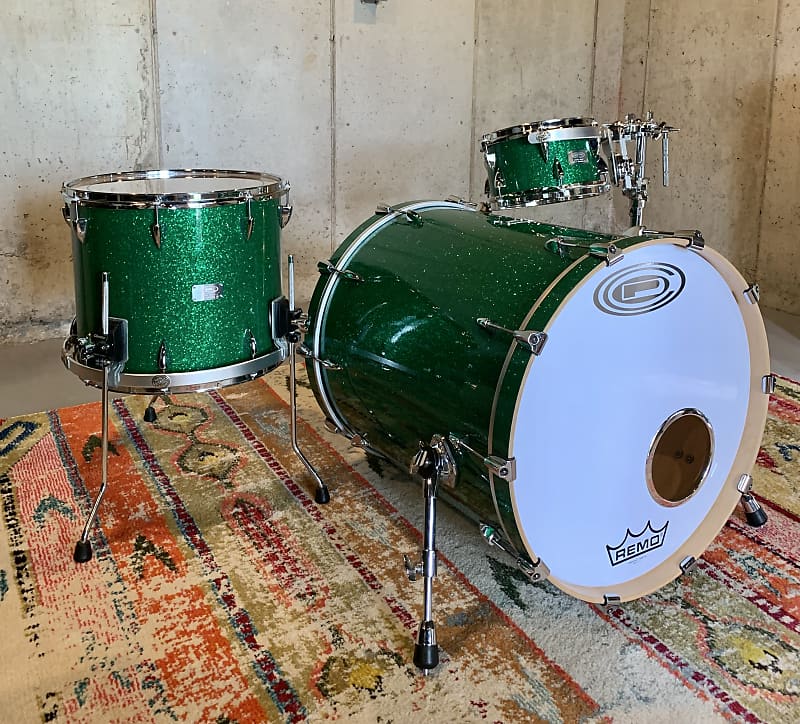 Orange County Drums and Percussion Custom Drum Set - Green | Reverb