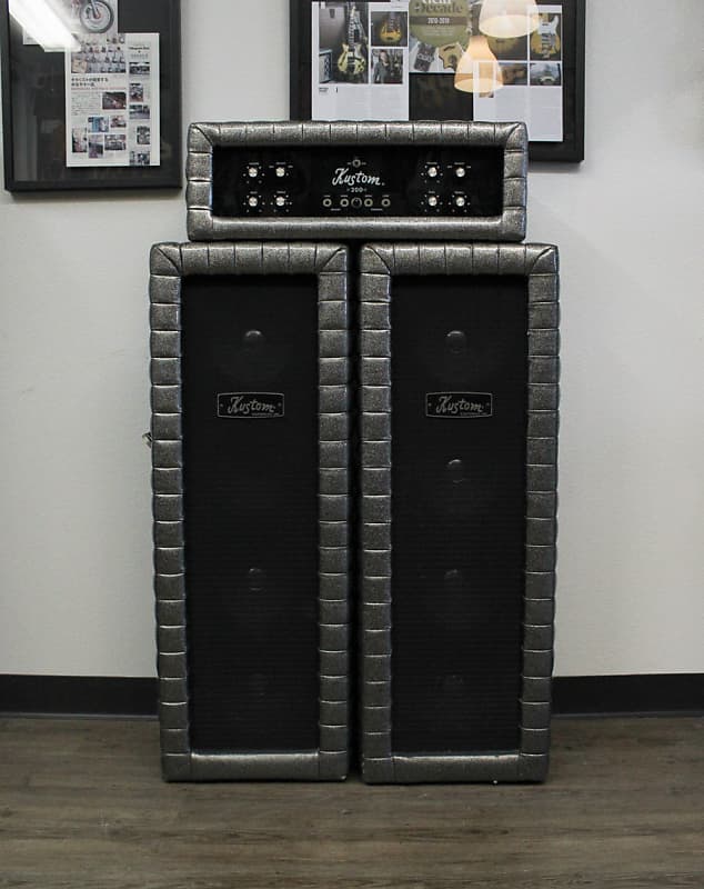 1971 Kustom K200 B1 Silver Sparkle Stack | Reverb