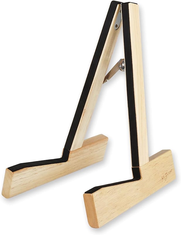 Wood A-Frame Guitar Stand, Wooden Floor Guitar Holder, | Reverb