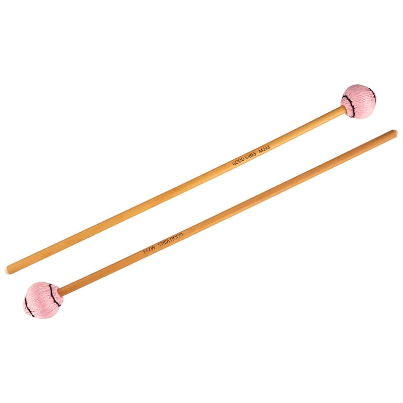 Musser Good Vibes M233 Keyboard Mallets Medium Hard Pink | Reverb