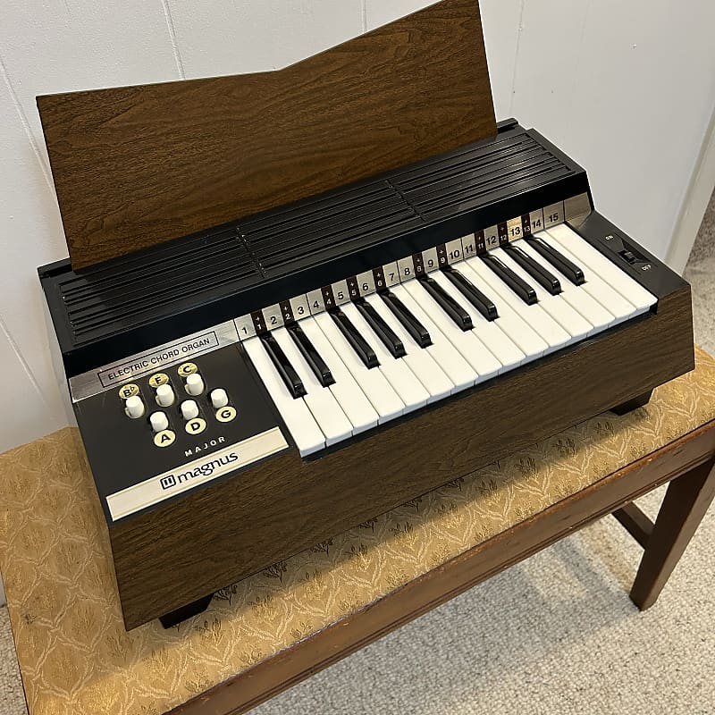 Near-mint 60's Magnus Chord Organ - Black | Reverb