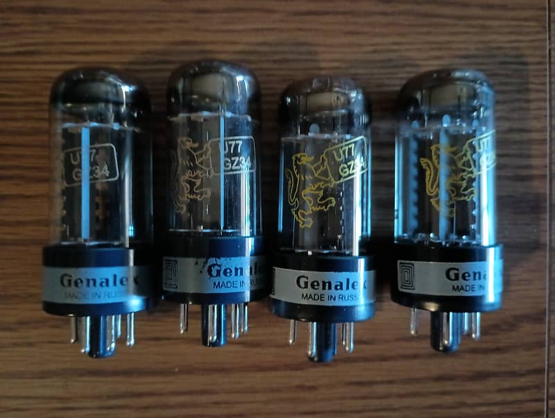 4-Genalex Gold Lion GZ34/U77/5AR4 Rectifier Tubes | Reverb
