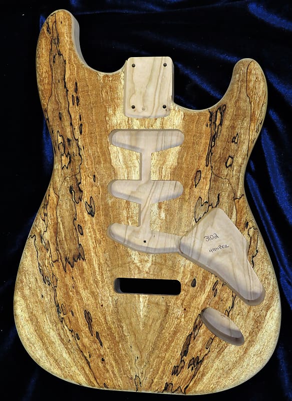 Spalted Maple Top/Cherry Wood Strat Style body - Standard | Reverb