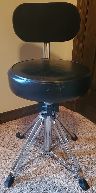 Viking Drum Stool & Gibraltar Universal Backrest w/ Clamp | Reverb