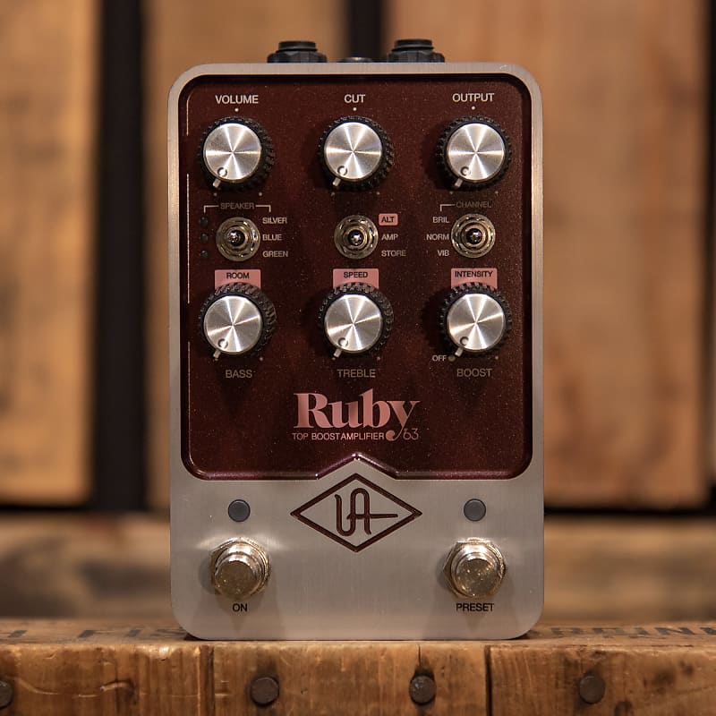 Universal Audio Ruby '63 Top Boost Amplifier Pedal | Reverb