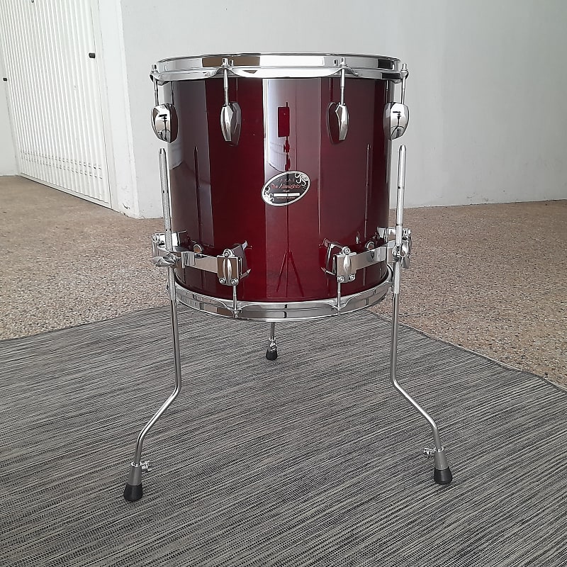 Sakae Almighty Maple 14x12 Floor Tom 2015 - Wine | Reverb