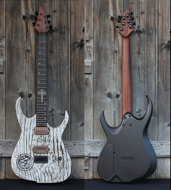 Markline Guitars superstrat relic carved top art series 2024 | Reverb
