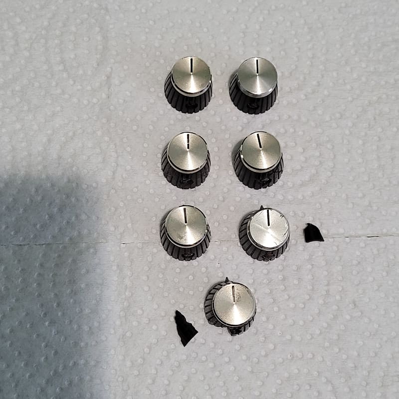 7 original vintage Marshall JCM 800 pointer knobs | Reverb