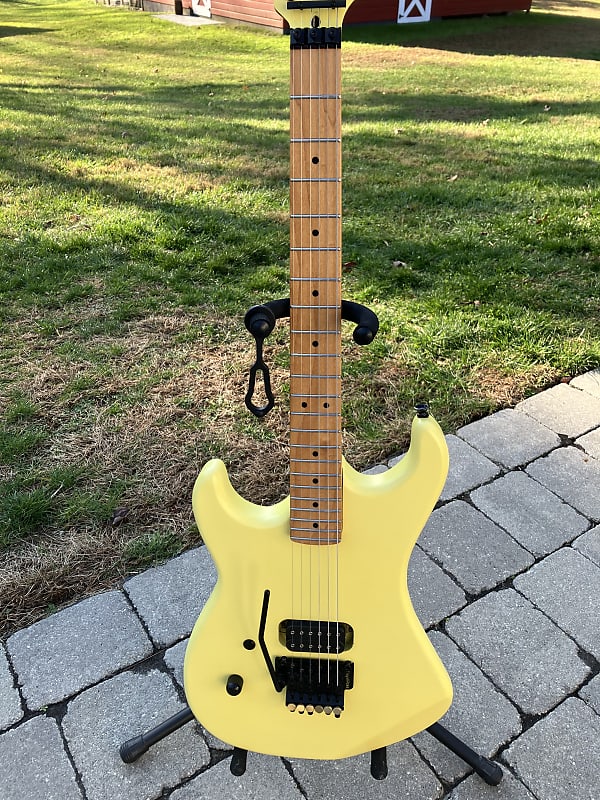 left handed custom guitar roasted maple neck Floyd rose | Reverb