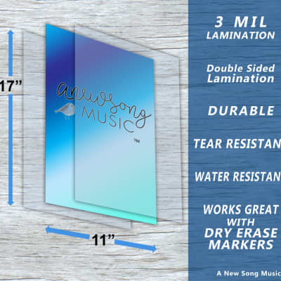 Laminated Dobro G Tuning Resonator Chord Poster Chart 11x17 | Reverb