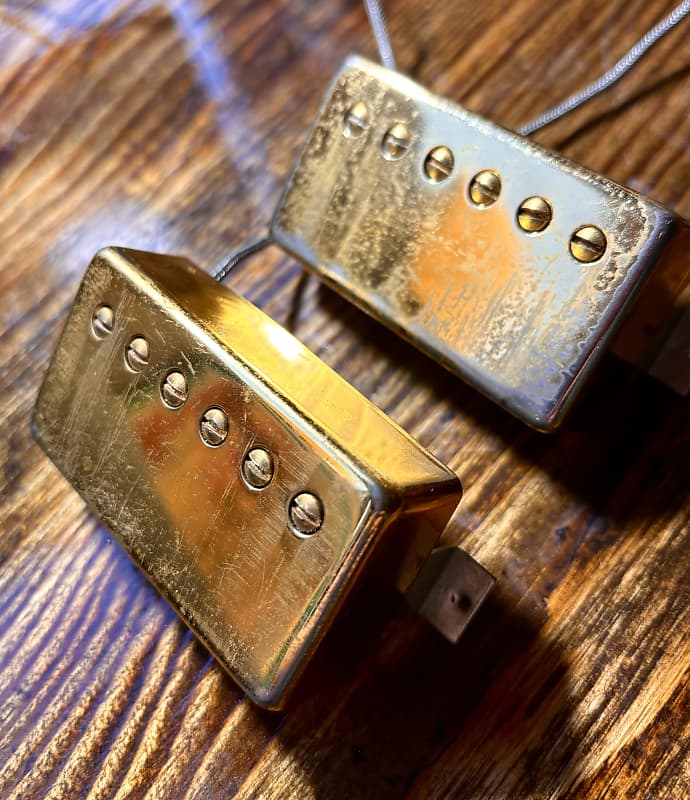 Gibson Tim Shaw Pickup SET 1980 - gold | Reverb