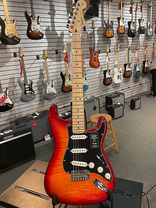 Fender 0144552531 Player Stratocaster Plus Top, Maple | Reverb