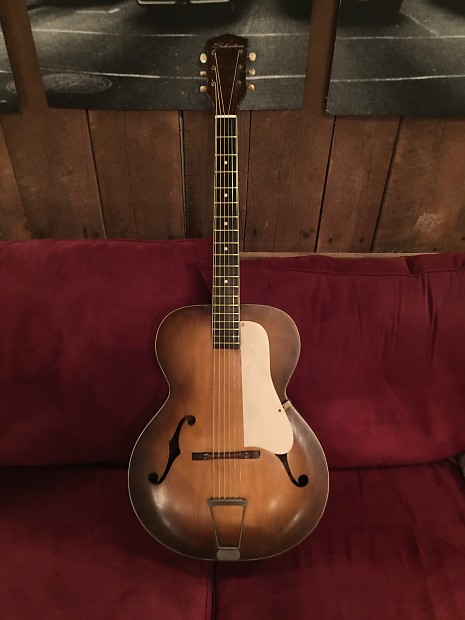 Silvertone Kay N2 archtop 1960's sunburst | Reverb