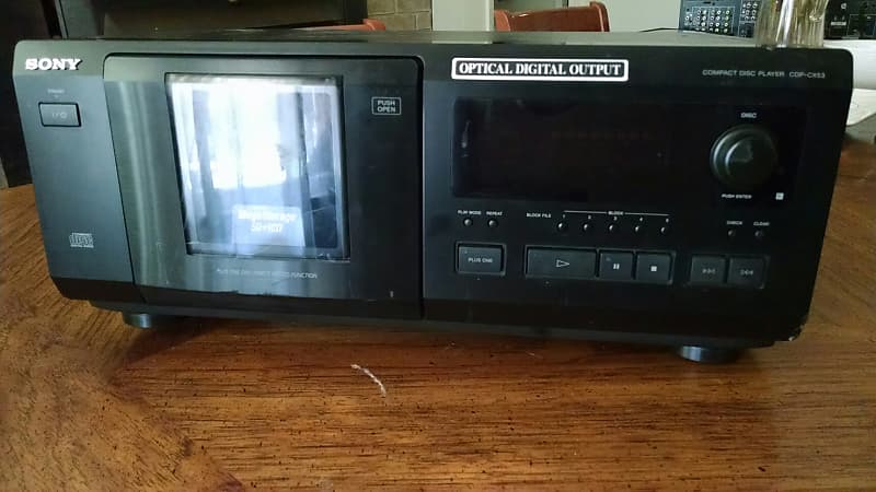 Sony 50-disc CD Player, Black, model CDP-CX53 | Reverb