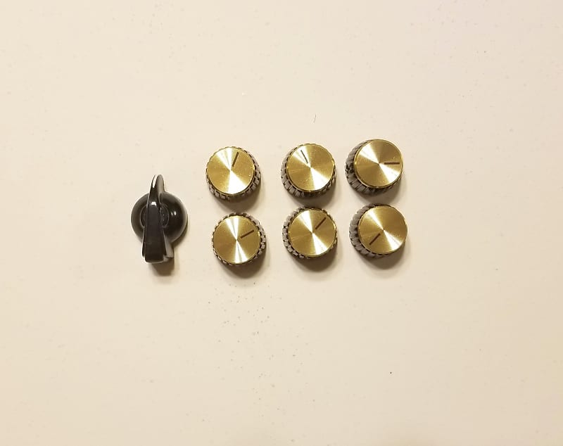 Qty6 Marshall amp gold cap control knobs and Qty1 speaker | Reverb