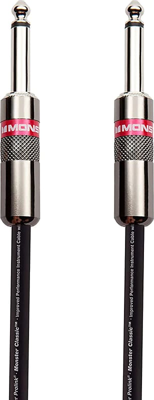 Monster Prolink Classic 1/4" Instrument Cable, 21ft, Straight | Reverb