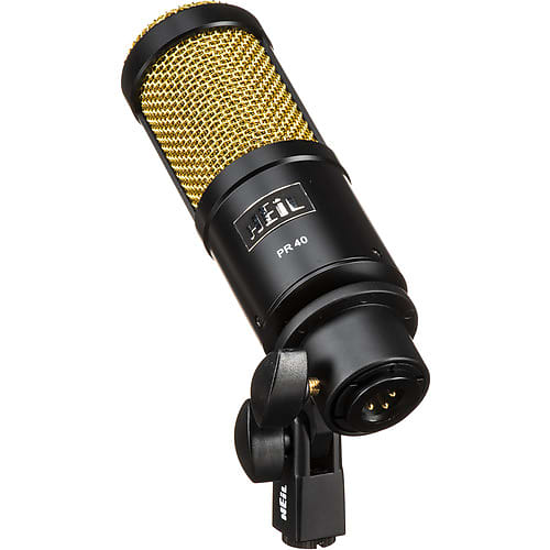 Heil Sound PR 40 Dynamic Cardioid Black/Gold Studio Mic | Reverb