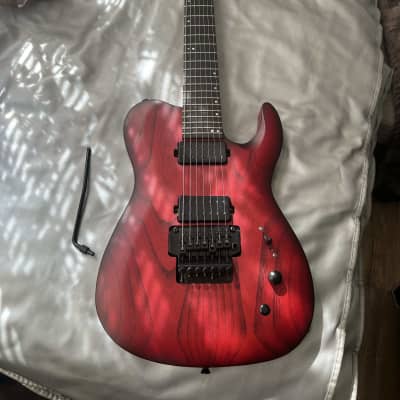 Legator Tele Prototype Baritone 7 strings 2010s' - Satin Red | Reverb