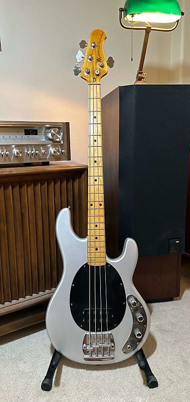 Vintage Music Man Stingray 1977 Inca Silver | Reverb