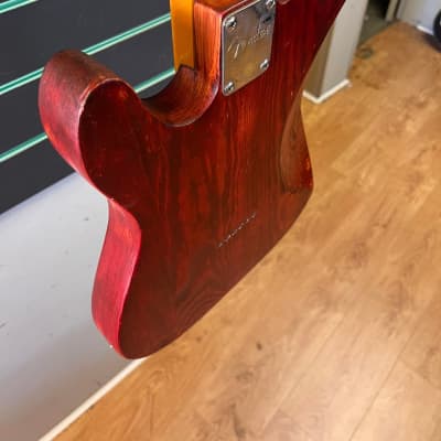 Fender Modern Player Telecaster Plus Refinished Red Stain | Reverb