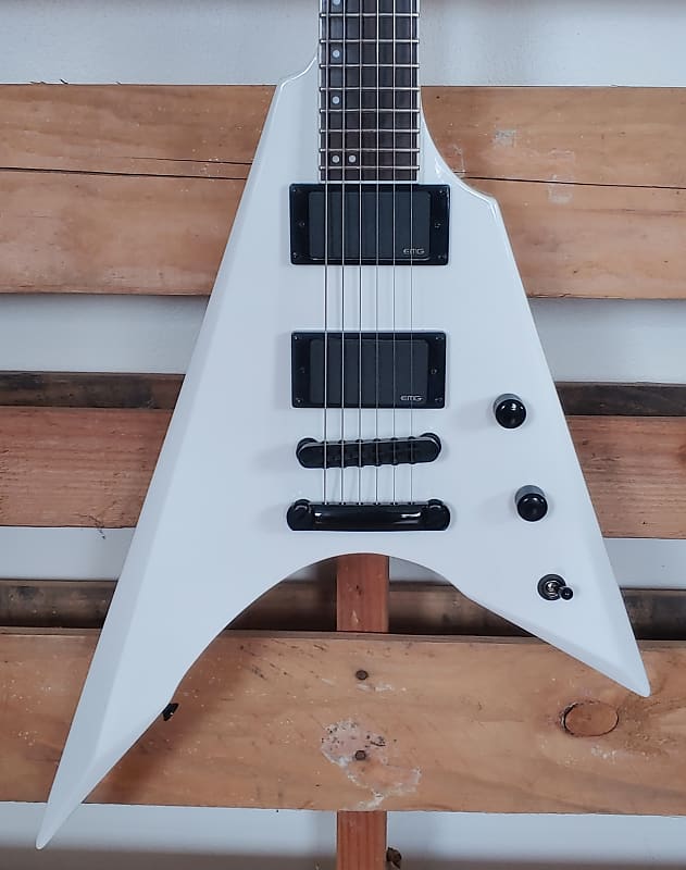 2012 Fernandes V-Hawk Deluxe White NEW OLD STOCK | Reverb