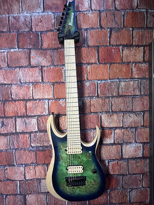 USED Ibanez RGDIX7MPB Iron Label 7 string | Reverb