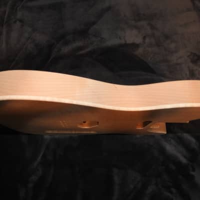 Unfinished Telecaster Body Book Matched Flame Maple Top 2 | Reverb