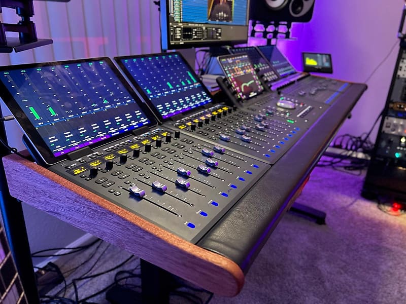 5-Bay Custom Desk Frame for Avid S1, Dock - Solid Natural | Reverb