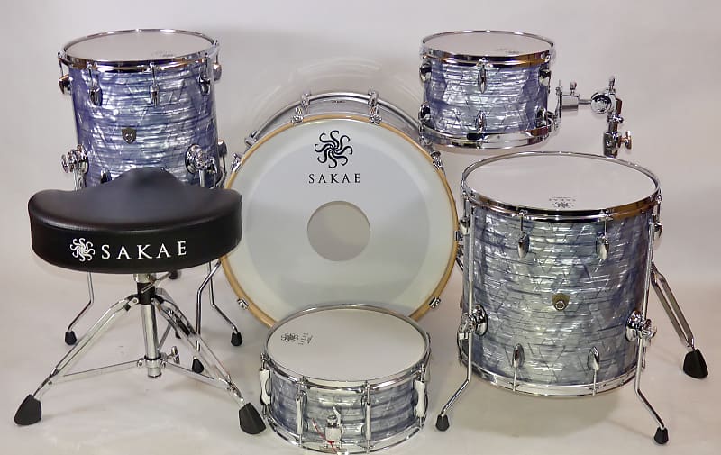 Sakae Trilogy Drum Set 2018 - Sky Blue Pearl | Reverb