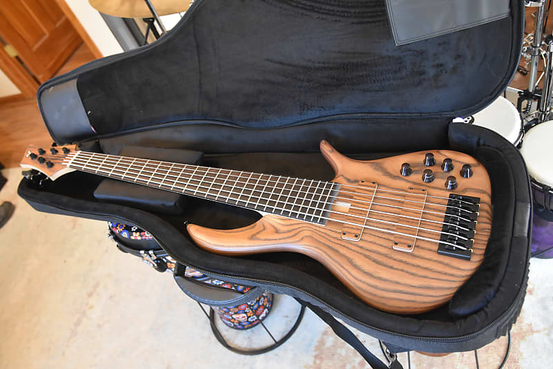 F Bass BN6 6 String Bass guitar with Roasted Ash body | Reverb Canada