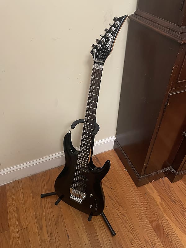 Alvarez "Villian" Black Electric Guitar 90s w/ Floyd Rose | Reverb