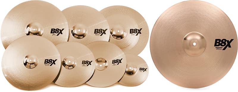 Sabian B8X Complete Cymbal Set - 10/14/16/18/18/20 inch | Reverb