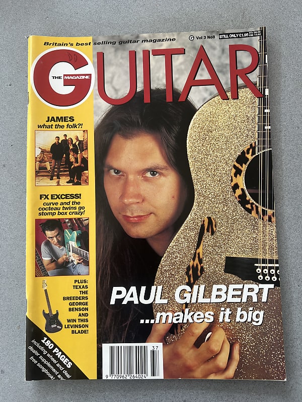 Guitar Magazine UK Paul Gilbert 1993 - Multi | Reverb