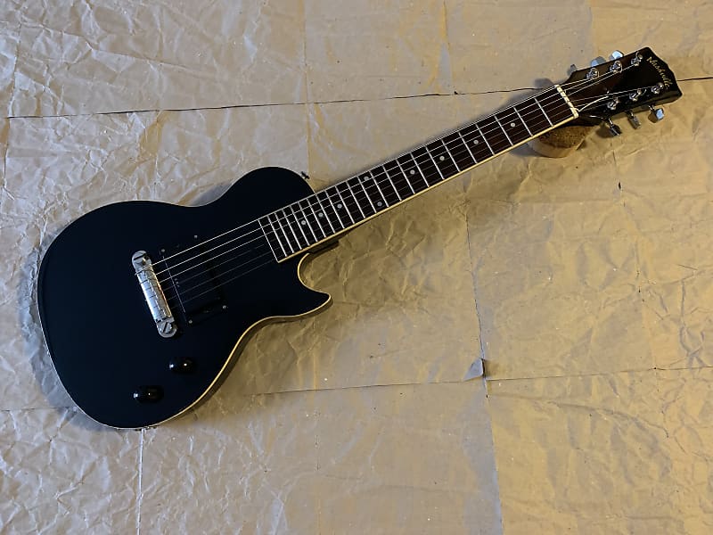 Nashville Mini LP 80s Black Mini Les Paul ESP Humbucker Black | Reverb
