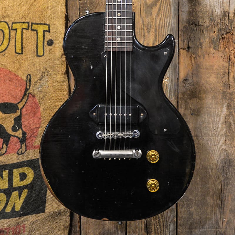 Gibson Les Paul Junior 1956 - Black Refin Modified Bridge | Reverb