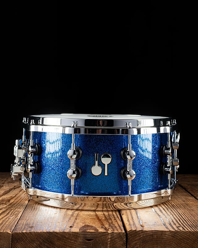 Sonor 6.5"x14" SQ2 Heavy Beech Snare Drum - Sapphire Sparkle | Reverb