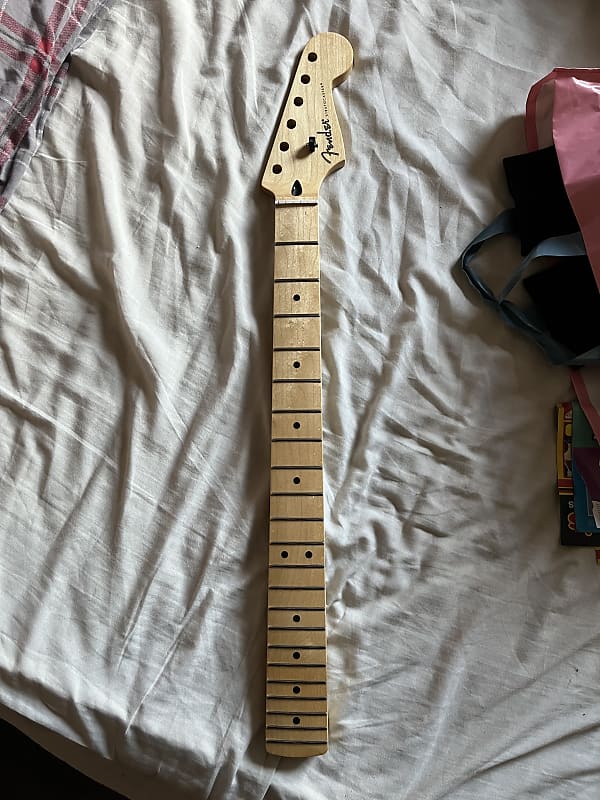 Fender Baritone Neck Strat 22 Medium Jumbo Frets Maple | Reverb