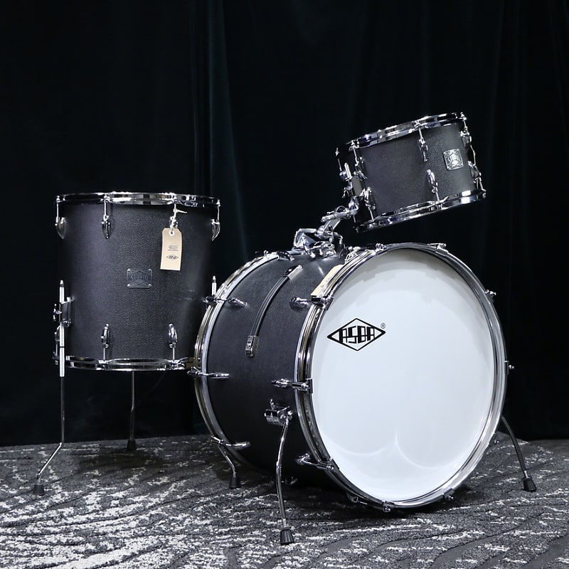 ASBA Drumkit Super Simone Studio 22-12-16in - Black Coating | Reverb