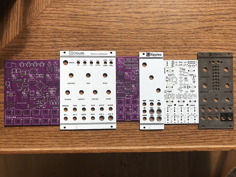 Mutable Instruments Plaits Clouds And Ripples Pcb Panel Reverb