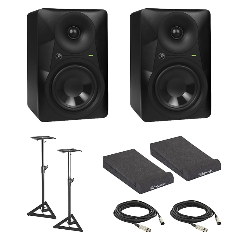 Mackie MR524 5" Powered Studio Monitor (Pair) with On-Stage | Reverb