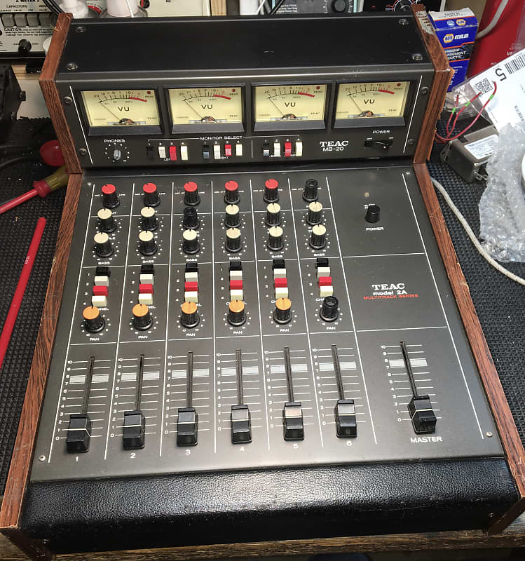 Vintage TEAC M-2A Mixer & MB20 Meter Bridge | Reverb