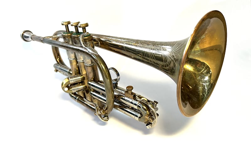 Olds Recording 1952 Cornet with original case. Brass / Nickel | Reverb